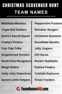 353 Epic Scavenger Hunt Team Names for Adventure!