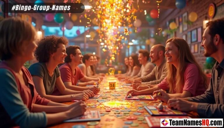 Top 500 Bingo Group Names That’ll Get You Noticed